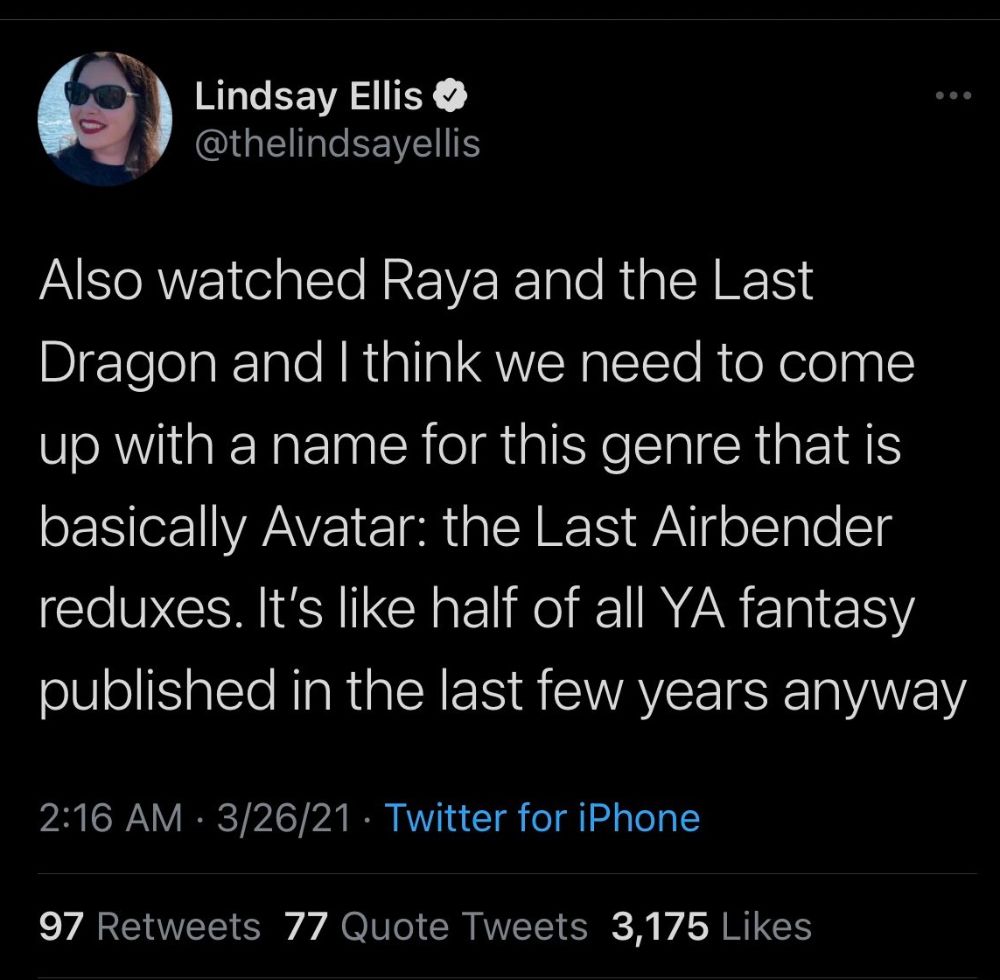Lindsay Ellis Called “Racist” for Comparing Raya ATLD to Avatar TLA ...